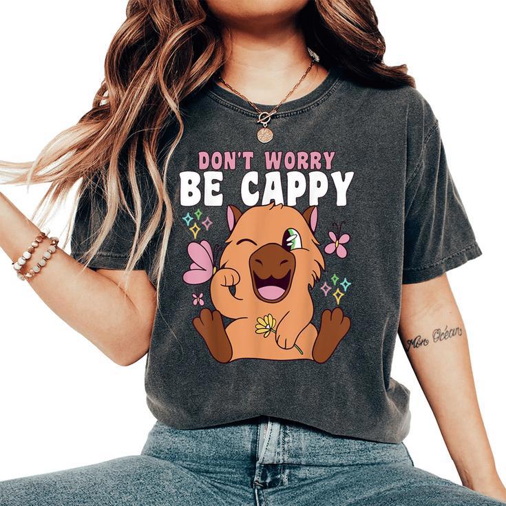 Capybara Be Cappy And Girls Cute Capibara Camiseta extragrande cómoda ...