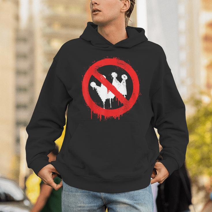 No Kings Protest Stop Sign Hoodie - Thegiftio