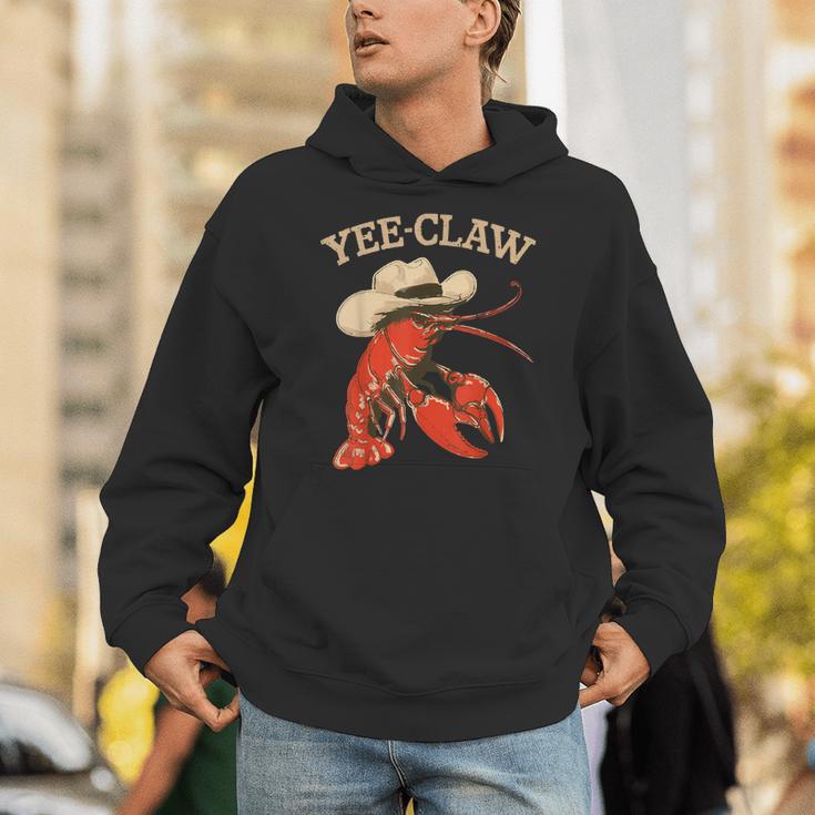 Yee-Claw Western Summer Cowboy Crawfish Boil Lobster Seafood Hoodie ...