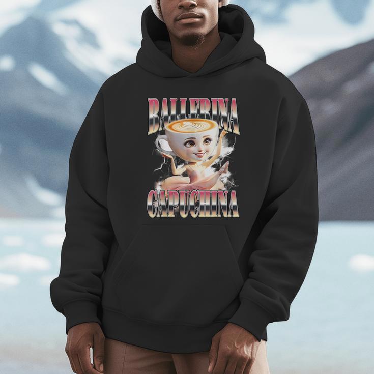 Ballerina Capuchina Italian Brainrot Meme Humor Gen Z Hoodie - Monsterry CA