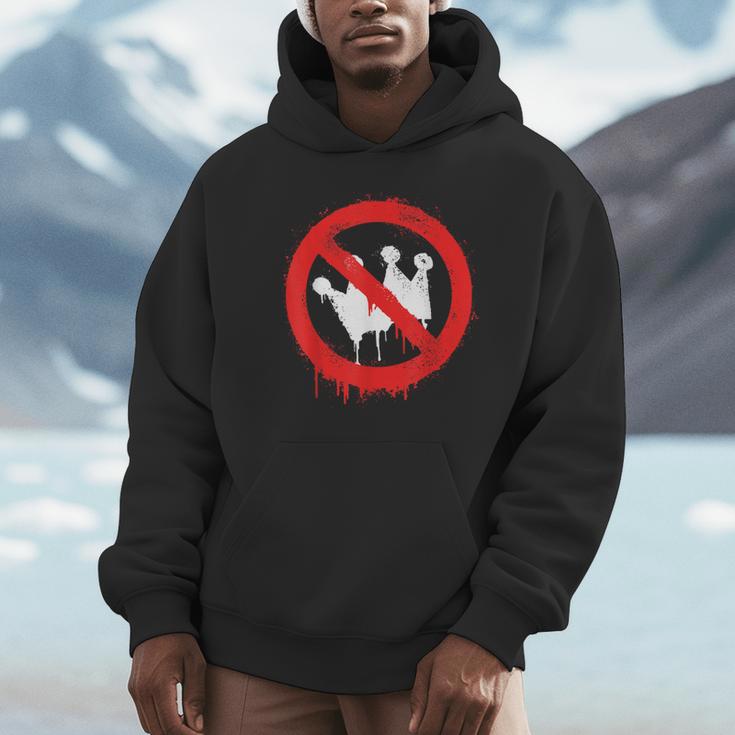 No Kings Protest Stop Sign Hoodie - Thegiftio