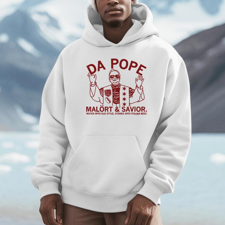 Da Pope Malört & Savior Meme Hoodie - Monsterry