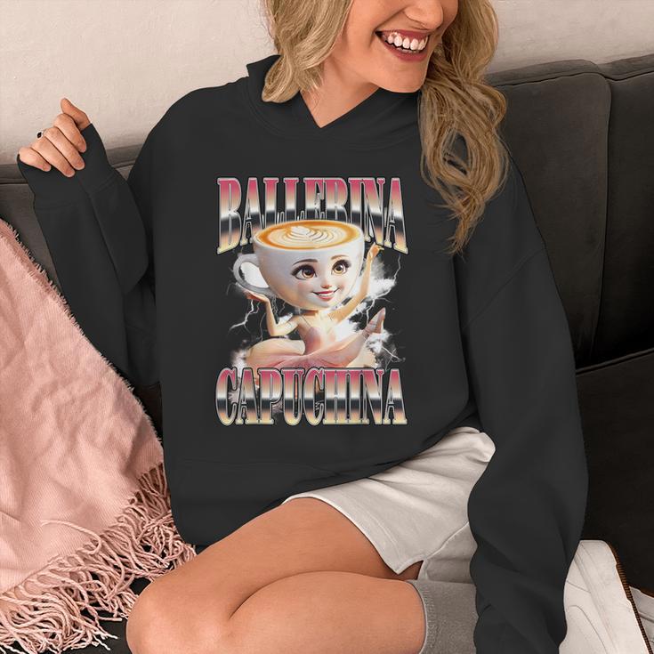 Ballerina Capuchina Italian Brainrot Meme Humor Gen Z Hoodie - Monsterry CA