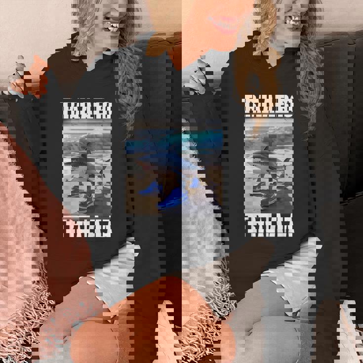 Tralalero Tralala Shark Italian Brain Rot Meme Hoodie - Thegiftio UK