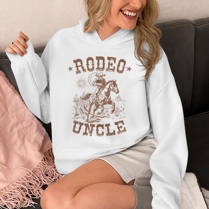 Rodeo Uncle Western Cowboy Family Matching Father's Day Hoodie | Mazezy