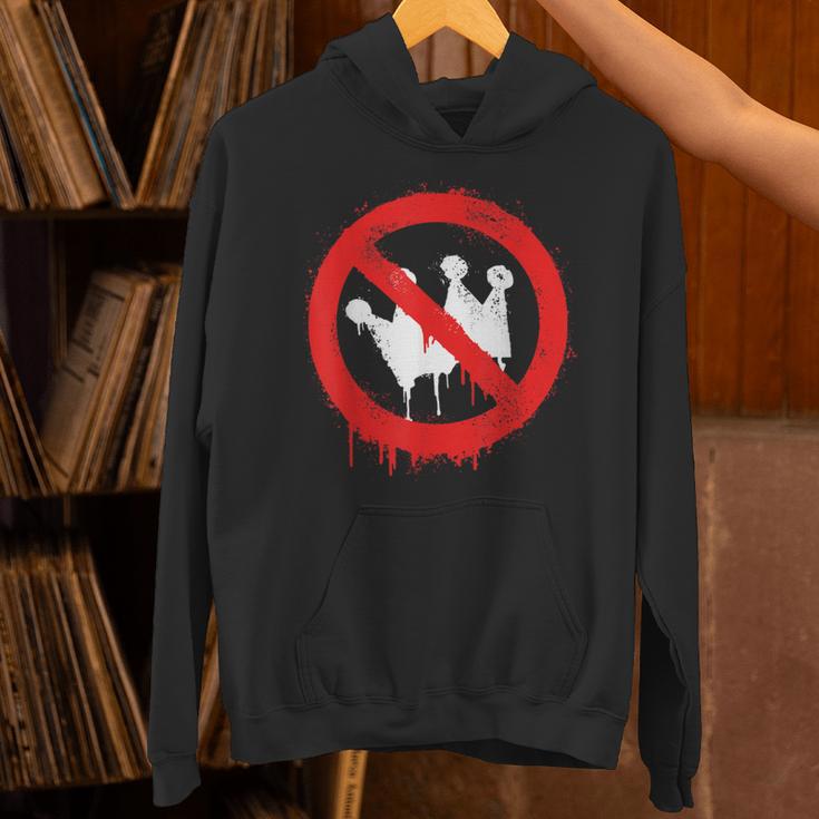 No Kings Protest Stop Sign Hoodie - Thegiftio