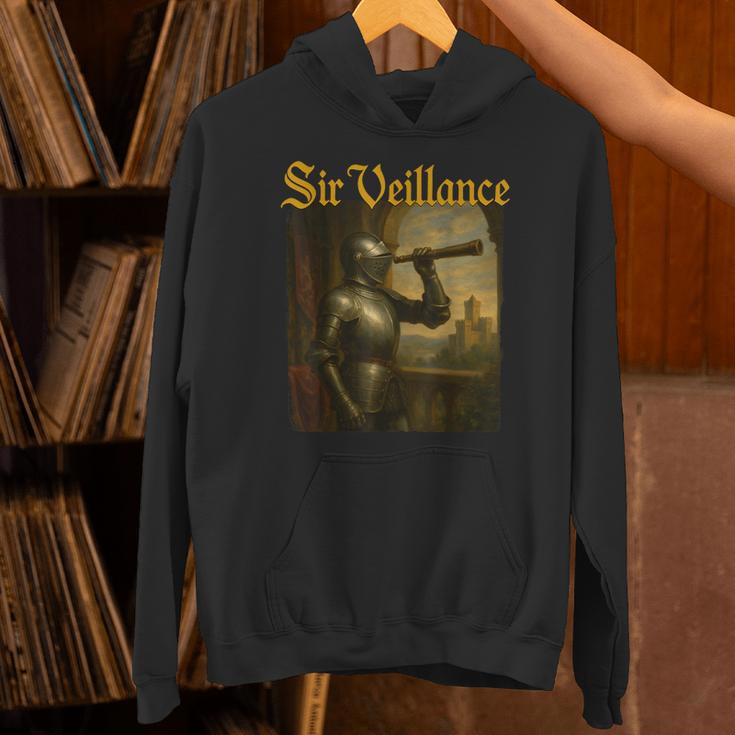 Sir Veillance Meme Medieval Knight Pun Hoodie - Monsterry