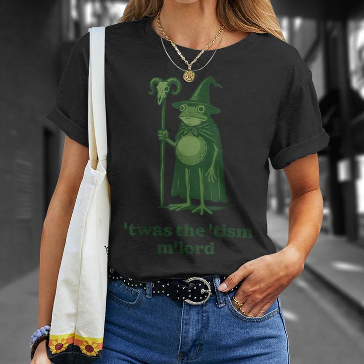 Frog Wizard Meme T'was The 'Tism M'lord Autism Awareness T-Shirt | Mazezy
