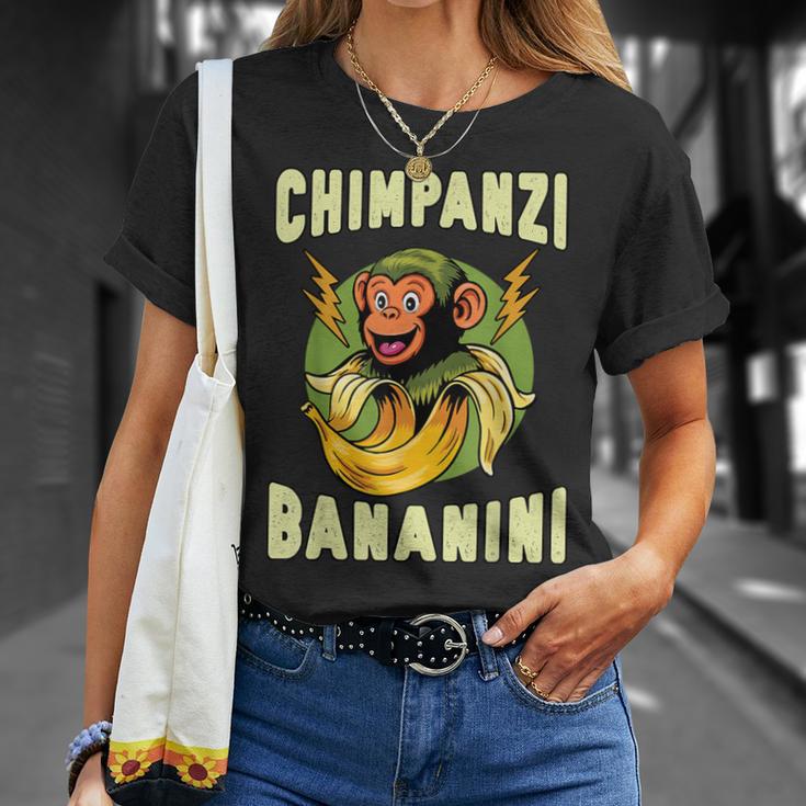 Monkey Chimpanzini Bananini Italian Brainrot Meme T-Shirt - Monsterry