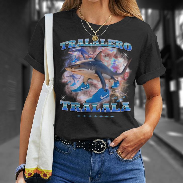 Tralalero Trala Italian Brainrot Meme Shark With Three Legs T-Shirt ...