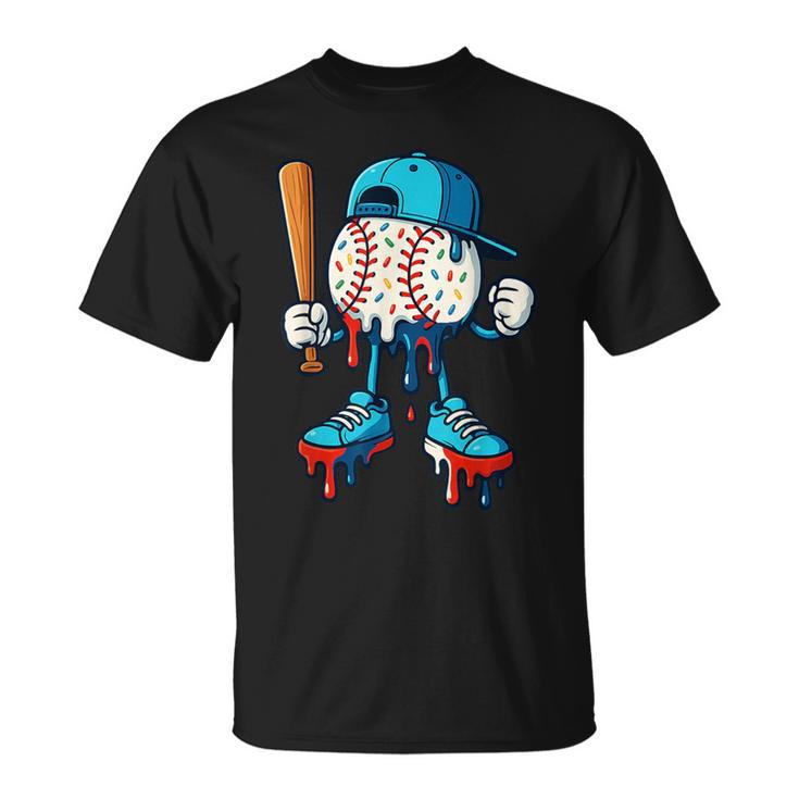 Baseball Lifestyle 101 Apparel Youth Baseball Drip Icecream T-Shirt ...