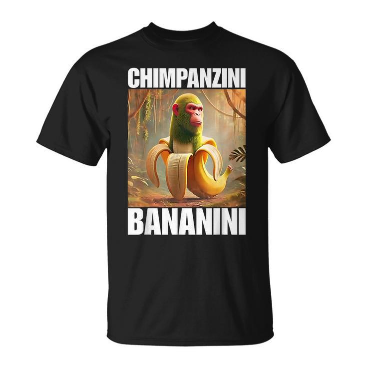 Chimpanzini Bananini Italian Brainrot Meme T-Shirt | Mazezy