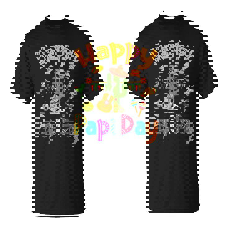 Happy Papi Day Spanish Father's Day Party Mexican Food T-Shirt | Mazezy