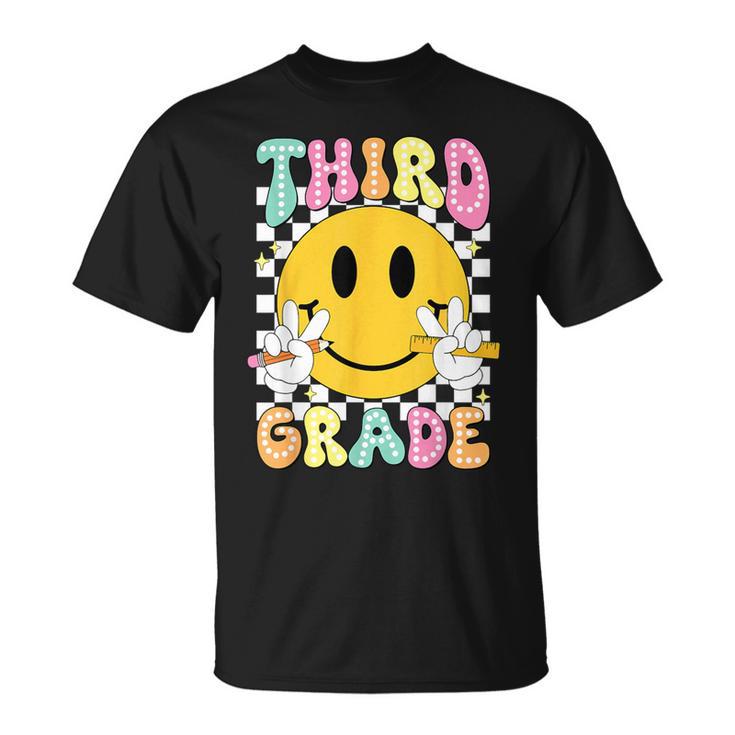 Hello Third Grade Smile Face Back To School Girls 3Rd Grade T-Shirt ...