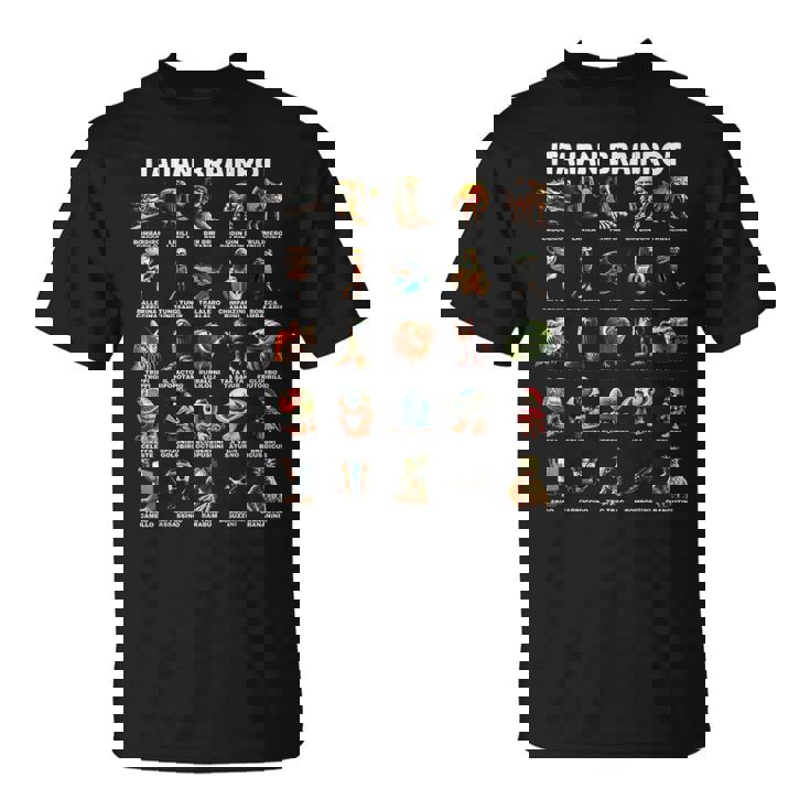 Italian Brain Rot Italian Brainrot Memes T-Shirt | Mazezy DE