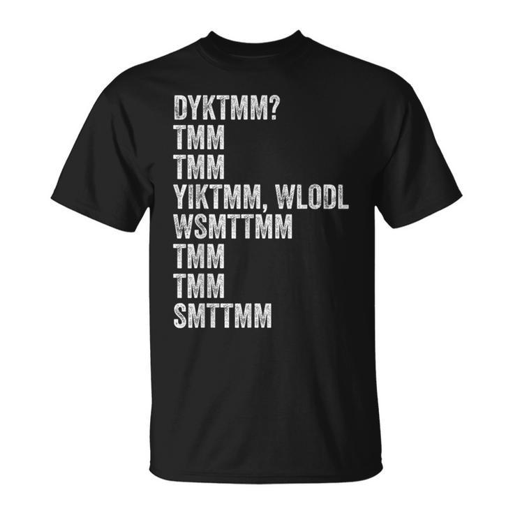 Do You Know The Muffin Man Dyktmm Nostalgic Quote T-Shirt - Seseable