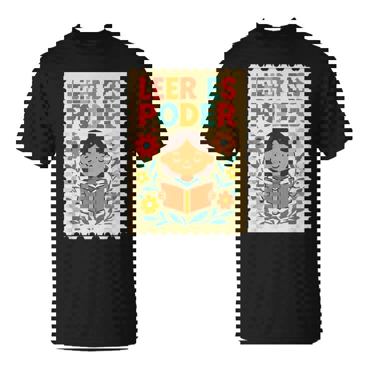 Leer Es Poder – Cute Floral Boho Hispanic Heritage T-Shirt | Mazezy