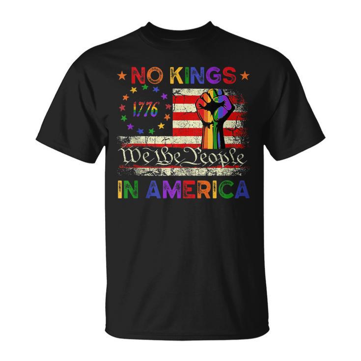Patriotic Pro-Democracy Protest June 14 No Kings In America T-Shirt ...