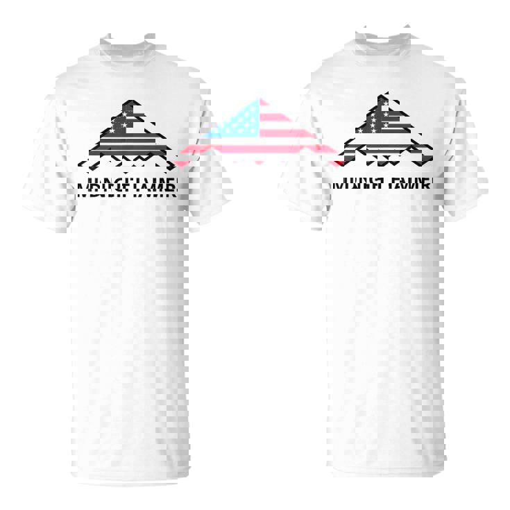 Midnight Hammer B-2 Stealth Jet T-Shirt | Mazezy