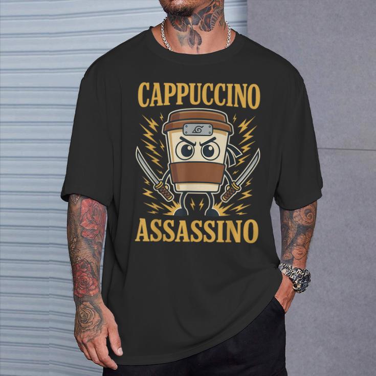 Italian Brainrot Cappuccino Assassino Brain Rot Meme T-Shirt - Thegiftio