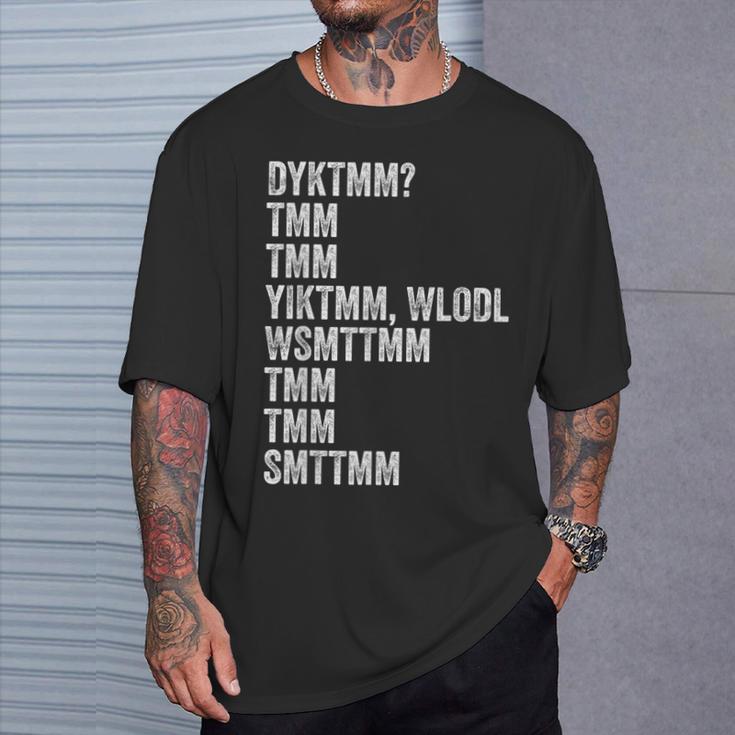 Do You Know The Muffin Man Dyktmm Nostalgic Quote T-Shirt - Seseable