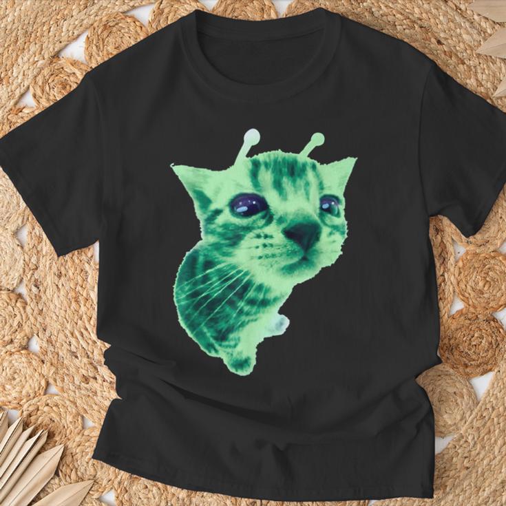 Gnarp Cat Silly Alien Cat Meme Brainrot Meme Silly Cat T-Shirt ...