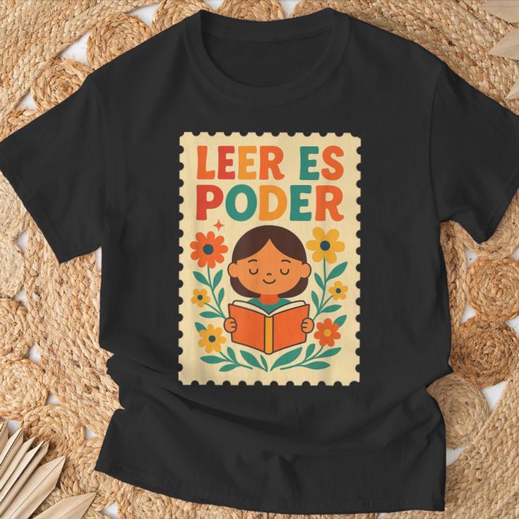 Leer Es Poder – Cute Floral Boho Hispanic Heritage T-Shirt | Mazezy